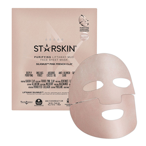 Silkmud Pink French Clay Purifying Liftaway Mud Face Sheet Mask