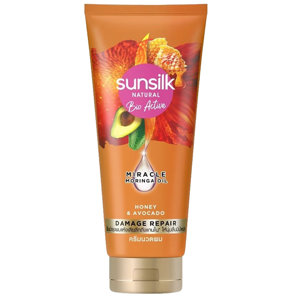 รีวิว Sunsilk Natural Shampoo Bio Active Honey Avocado Damage Repair ...