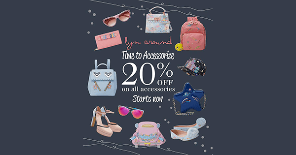 Time to Accessorize Sale 20%off on All Items!!
