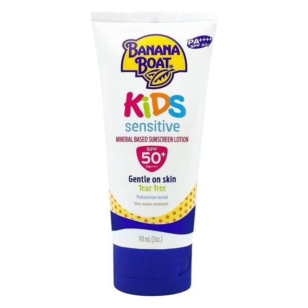 รีวิว Banana Boat Kids Sensitive Mineral Based SunScreen Lotion SPF50 ...