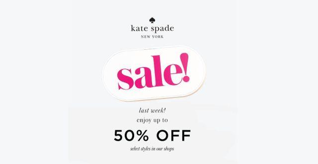KATE SPADE NEW YORK : End of Season Sale...last week!