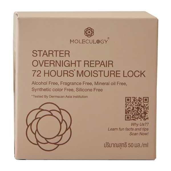 รีวิว Moleculogy Starter Overnight Repair 72 Hours Moisture Lock รีวิว ...