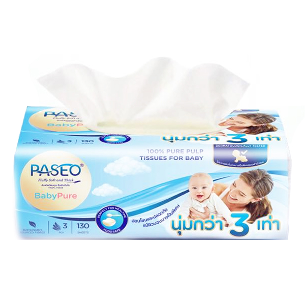 รีวิว Paseo Baby Pure Baby Pure Soft Facial Tissue รีวิวจากผู้ใช้จริง ...