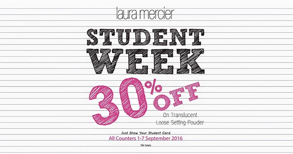 STUDENT WEEK!! Laura Mercier ลด 30% ค่าาาาาาา