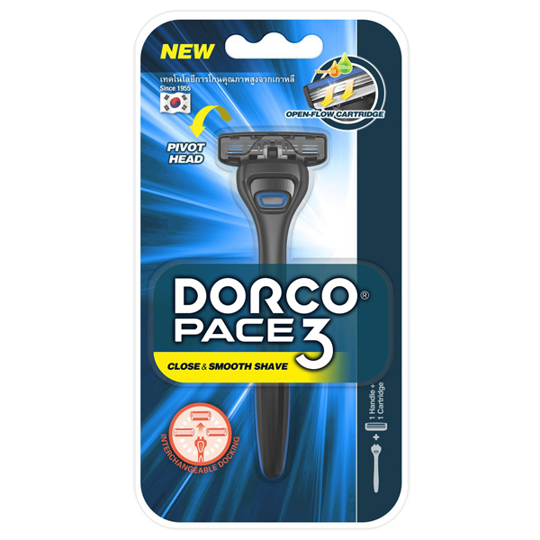 รีวิว DORCO System Razor 3 blades PACE 3 รีวิวจากผู้ใช้จริง By Cosmenet ...