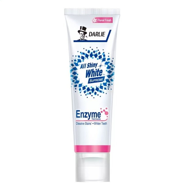 รีวิว DARLIE Toothpaste All Shiny White Supreme Enzyme Floral Fresh ...