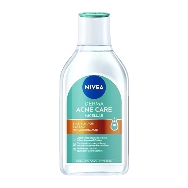 รีวิว คลีนซิ่งลบเครื่องสำอางสูตรอ่อนโยน NIVEA Derma Acne Care Micellar ...