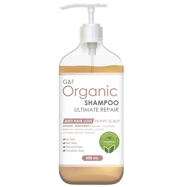 รีวิว G&T Organic Shampoo Ultimate Repair - Anti Hair Loss & Revive ...