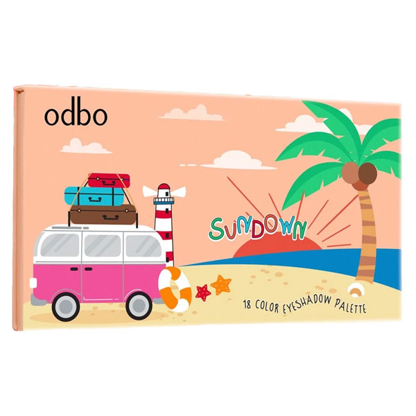 รีวิว odbo cosmetic Sundown 18 Color Eyeshadow Palette รีวิวจากผู้ใช้จริง By Cosmenet.in.th