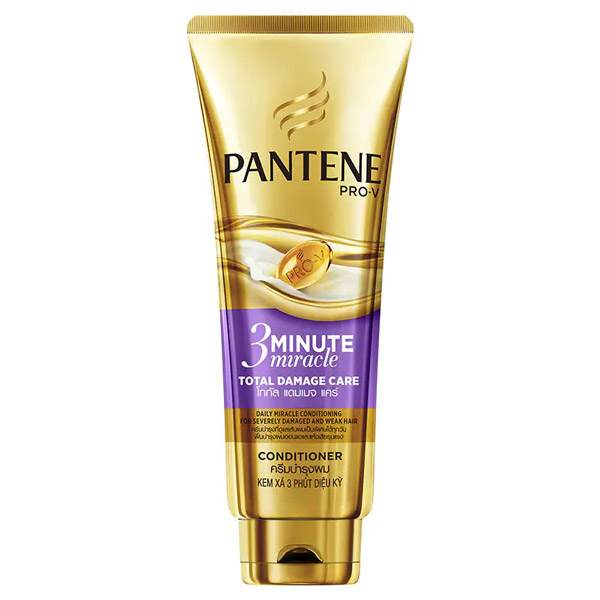 รีวิว Pantene Pro-V 3 Minute Miracle Conditioner Total Damage Care 10 ...
