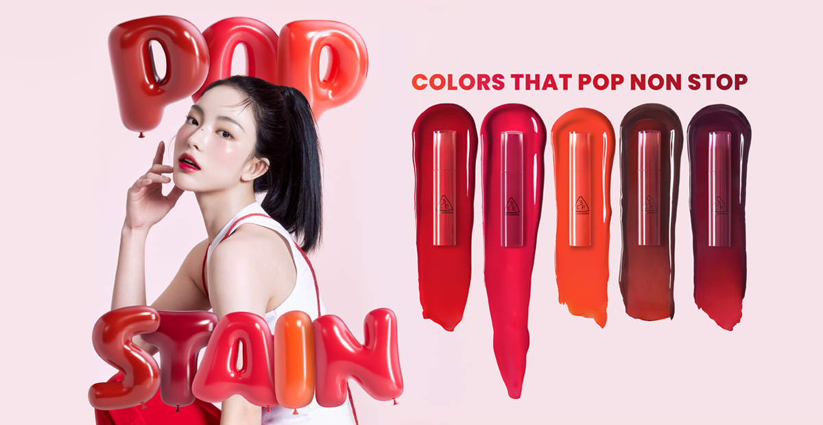 ใหม่! 3CE POP STAIN #ลิปสักปากเจเนอเรชั่นใหม่ พร้อมเติมสีสันความป๊อป ...