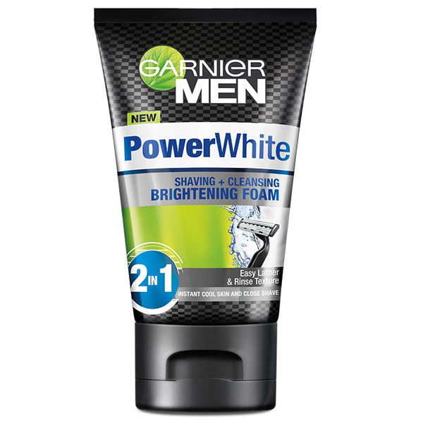 รีวิว GARNIER MEN PowerWhite Shaving + Cleansing Brightening Foam รีวิว ...