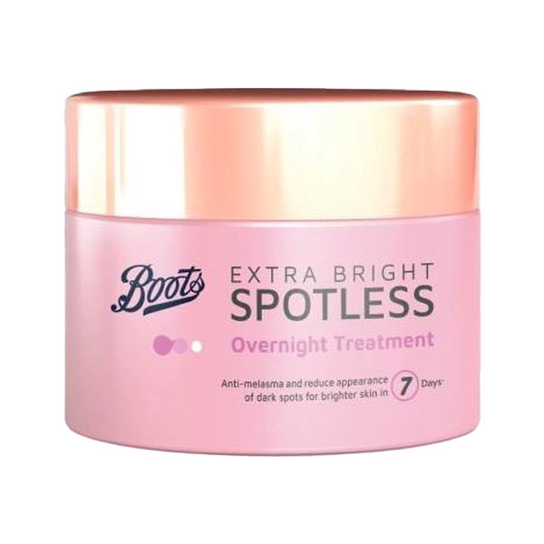 รีวิว ไนท์ครีมลดเลือนจุดด่างดำ Boots Extra Bright Spotless Overnight ...