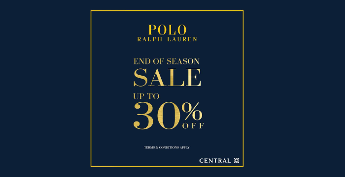 POLO RALPH LAUREN ส่งท้ายซีซั่นลดสูงสุด 30%