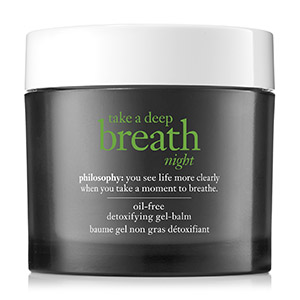 รีวิว Philosophy Take a Deep Breath Night Oil-Free Detoxifying Gel-Balm ...