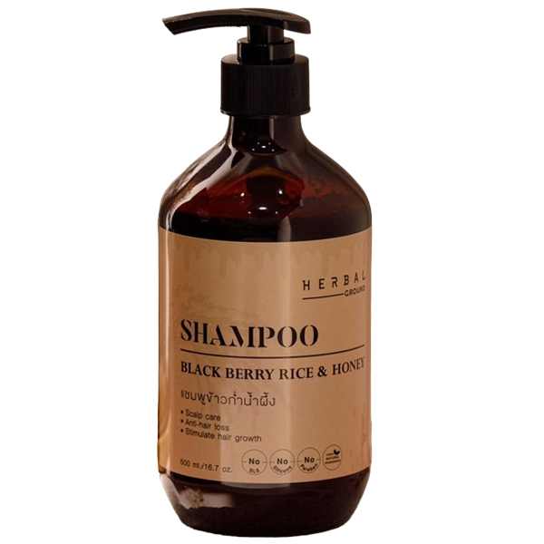 รีวิว HERBAL GROUND Black Berry Rice And Honey Shampoo รีวิวจากผู้ใช้ ...