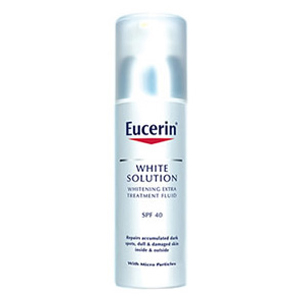 รีวิว Eucerin White Solution Whitening Extra Treatment Fluid SPF 40 ...