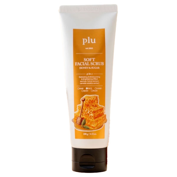 รีวิว สครับสำหรับผิวหน้า Plu Soft Facial Scrub Honey & Sugar รีวิวจาก ...