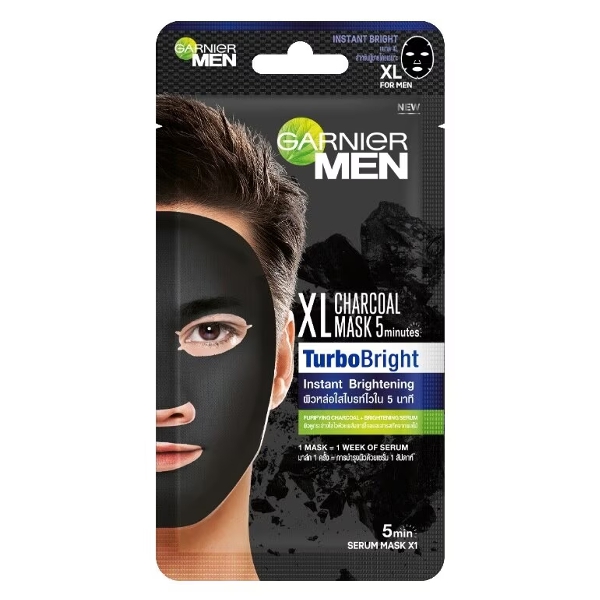 รีวิว GARNIER Men Xl Charcoal Mask 15 Minutes Turbobright รีวิวจาก ...