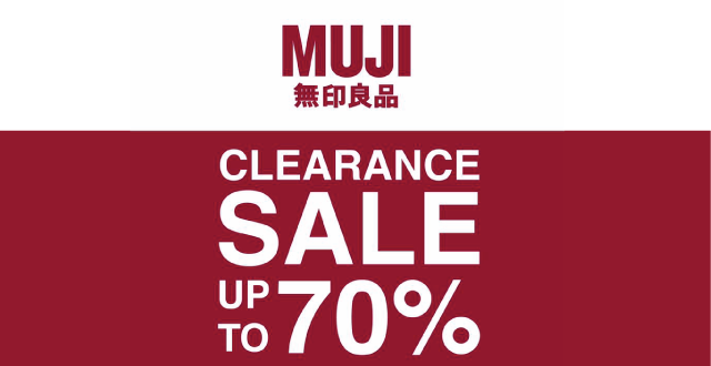 Muji Sale 70%